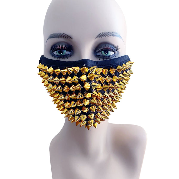 Gluttony Gold Stud Face Masks With Filter Pocket Pastie and Pantie Lin ...